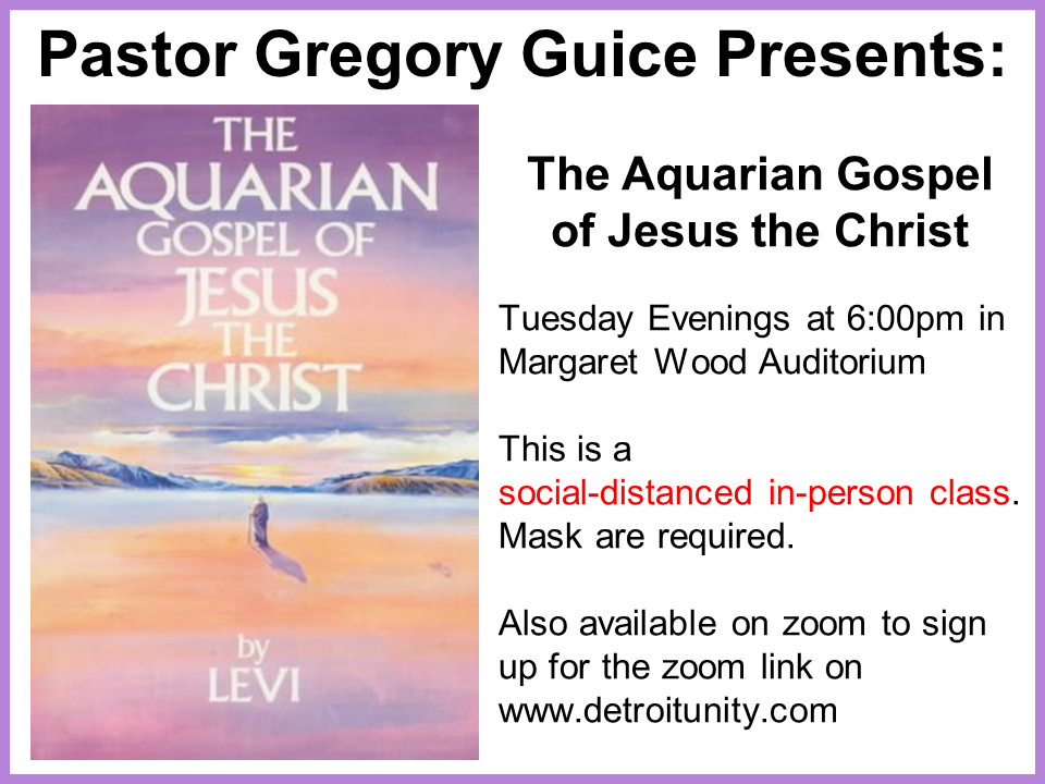 Detroit Unity Temple: An Institute for Higher Spiritual Learning