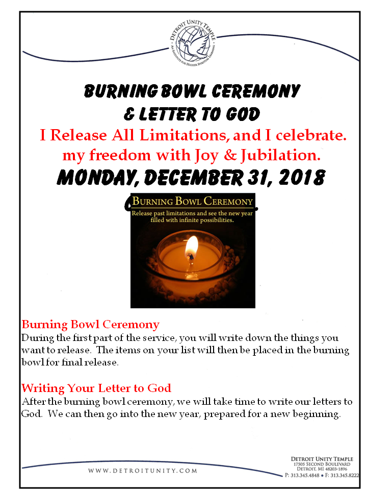 Detroit Unity Temple: Events