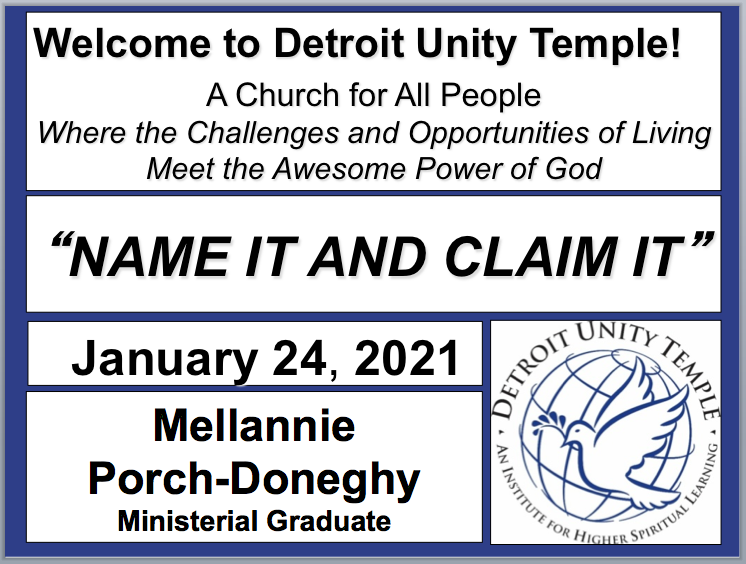 Detroit Unity Temple: An Institute for Higher Spiritual Learning
