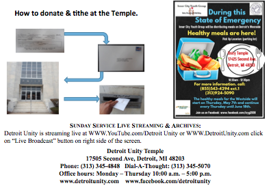 Detroit Unity Temple: Events